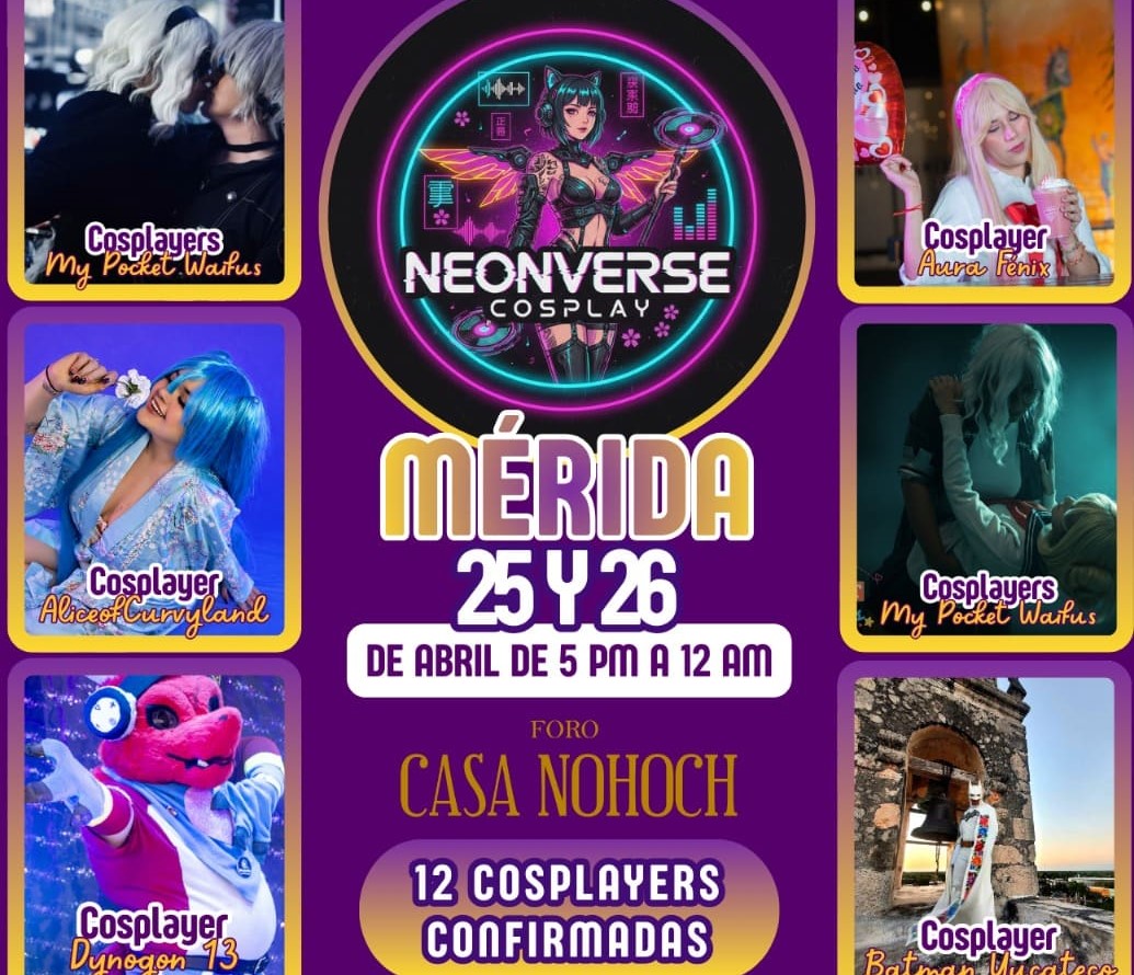 NEONVERSE COSPLAY MÉRIDA 2026 anuncia a sus cosplayers para su primera ...